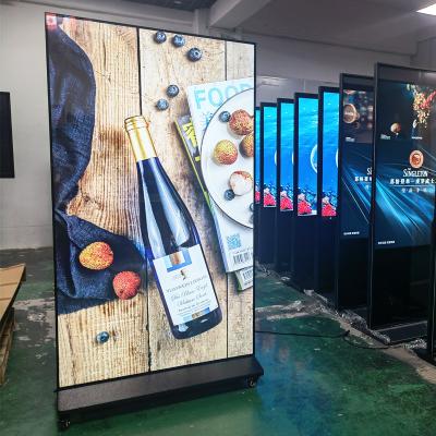 China 4k Usb Hdmi Out Lan Wifi LCD Floor Standing Digital Signage Full Screen 75 Inch Indoor for sale