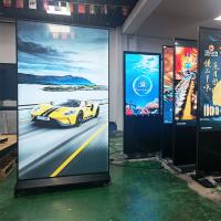 China 4k Usb Hdmi Out Lan Wifi LCD Floor Standing Digital Signage Full Screen 75 Inch Indoor for sale