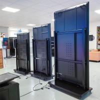 China Custom Floor Standing Digital Signage 100 Inch 98 85 75 4k Usb Hdmi Out Lan Wifi for sale