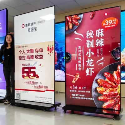 China Indoor Floor Standing Digital Signage Monitor LED Video Wall For Advertising for sale