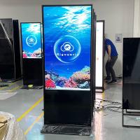 China 4K LCD Advertising Touch Screen Kiosk Floor Stand Digital Signage Display for sale