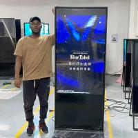 China 4K LCD Advertising Touch Screen Kiosk Floor Stand Digital Signage Display for sale