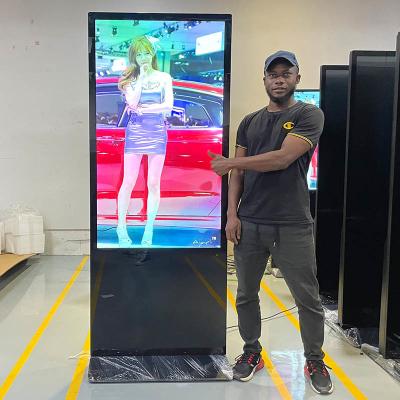 China Business Floor Standing Digital Signage LCD Touch Screen Kiosk Advertising Display for sale