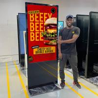 China Multi language Floor Standing Digital Signage Touch Screen Kiosk Advertising Video Player for sale