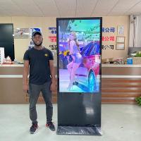 China HD Floor Standing Digital Signage 4k Vertical Touch Screen Kiosk Media Player for sale