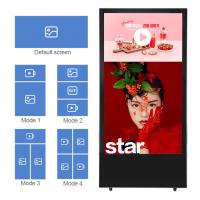 China 43 Inch Large Outdoor LCD Advertising Display Screen Floor Standing for sale
