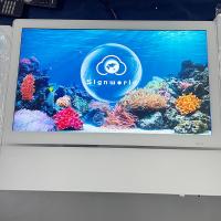 China Small Indoor Elevator LCD Display Screen Android WiFi HD Full Color Digital Signage for sale