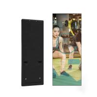 China Fitness Magic Mirror Digital Signage Touch Screen Kiosk For Workout Exercise for sale