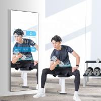 China 55 Inch Magic Mirror Touch Screen Digital Signage Totem Kiosk For Advertising for sale