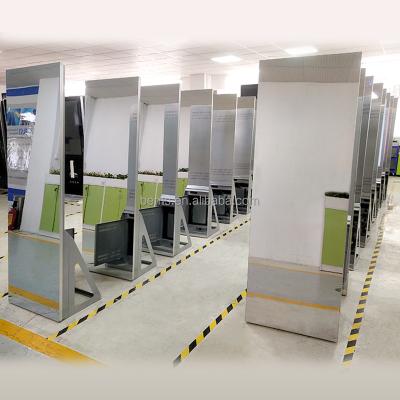 China 49 Inch Magic Mirror Advertising Display Stand Alone Digital Signage Transparent Lcd Showcase for sale