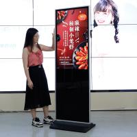 China Indoor FHD LCD Smart Advertising Display Floor Stand Digital Signage And Displays Touch Screen Kiosk for sale