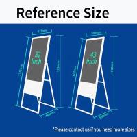 China 32 43 55 inch indoor touch screen lcd outdoor advertising player totem kiosk CMS software led display digital signage for sale