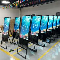 China 43 49 55 inch indoor floor stand wifi touch screen kiosk sinage display digital signage lcd advertising player digital for sale