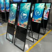 China 43 49 55 inch indoor floor stand wifi touch screen kiosk sinage display digital signage lcd advertising player digital for sale