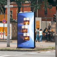 China 3500Nits Ip65 Waterproof Digital Signage Outdoor Displays 4K Floor Standing for sale