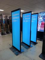 China Elegant Floor Standing Digital Signage Display Wifi LCD Screen Totem Kiosk 55 Inch for sale