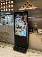 China 43 49 55 65 Inch Touch Screen Indoor Floor Standing Display for sale