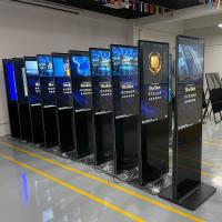 China 43 49 55 65 Inch Touch Screen Indoor Floor Standing Display for sale