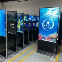 China Manufacturer 43 49 55 65 inch Floor Stand LCD Advertising Display Screen HD Totem Player Digital Signage Kiosk for sale