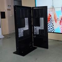 China 43 49 55 65 Inch Floor Standing LCD Display Advertising Screen Double Side Digital Signage Kiosk for Supermarket Mall for sale