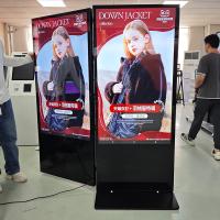 China 43 49 55 65 Inch Floor Standing LCD Display Advertising Screen Double Side Digital Signage Kiosk For Supermarket Mall for sale