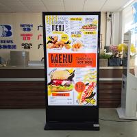 China Floor Standing Digital Signage 75 Inch Touch Screen Kiosk 4K LCD Display for sale