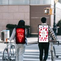 China 21.5 Inch 1st gen Android Advertising Backpack Screen Portable LCD Display Human Walking Digital Sigange With Battery for sale