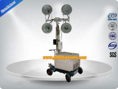 China Anti - Vibration Construction Light Towers , 13 H Running Time Industrial Light Tower for sale