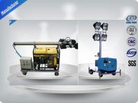 China Construction Mobile Light Tower High Performance With LED Lighting Hand Push for sale
