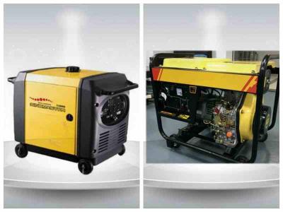 China 5kva Digital Gasoline Residential Diesel Generators Single Phase Portable ISO9001 for sale