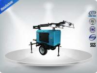 China Contruction Emergency Portable 6-7kw 50Hz Mobile Light Tower , Trailer Mounted Light Towers for sale