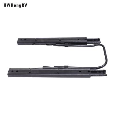 China Hwhongrv Truck Seat Slider RV Car Van Seating Rails Steel with Length of 385mm Black Standard Single Color General Seat HS-L385 for sale