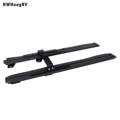 China Motorhome rear seat inlaid  floor slider track runner van recessed seat floor rail double lock car seat sliding with 100cm for sale