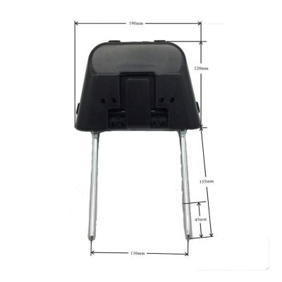China Adjustable on height angle car seat headrest inner parts auto seating head rest plastic frame campervan seats accessories for sale