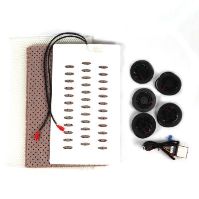 China DC12V New design Car seat ventilation cooler with 5 fans and Alloy wire Heating System/car seat heater ventilation system for sale