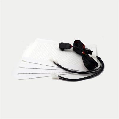 China New design 12v dual control Hi-Lo car seat heater for 2 seats campervan seat heating pad for sale