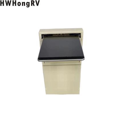 China Powered rv recessed table  be compatible for Caravan campervan and  RV custom car seat electric powered foldable table for sale
