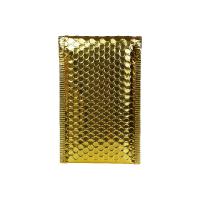 China Gold Self Sealing Bubble Mailing Bags Foil Ziplock Bags With Moisture Resistance for sale