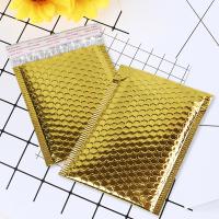 China Gold Self Sealing Bubble Mailing Bags Foil Ziplock Bags With Moisture Resistance for sale