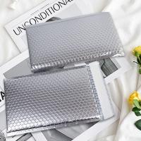 China Silver Poly Mailers Silver Bubble Bag Self Sealing Closure Moisture Resistance for sale