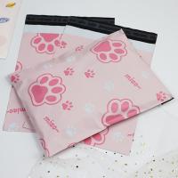 China Charming Pink Paw Print Express Bag Safeguard Commodities for sale