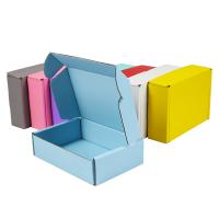 China Kraft Paper & Corrugated Paper Blue Flat Fold Rigid Box OEM ODM for sale