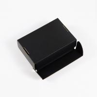 China Rectangular Black Folding Airplane Boxes Kraft Corrugated Paper Storage Solution folding shipping boxes for sale