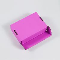 China Sakura Pink Kraft Paper Corrugated Storage Box For Travel / Storage for sale