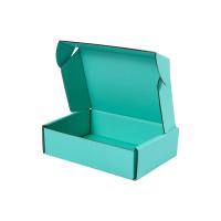 China Portable Green Turquoise Folding Box Airplane Box For Cosmetics And Clothing for sale
