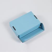 China Kraft Paper & Corrugated Paper Blue Flat Fold Rigid Box OEM ODM for sale