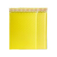 China 140gsm Yellow Poly Mailers Poly Bubble Mailers 10x13 With Tear Resistance for sale