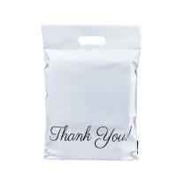 China Customizable Biodegradable Custom Printed Poly Shipping Bags With Handles Waterproof for sale
