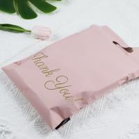 China 40mm-50mm Lips PE D2W Custom Biodegradable Poly Mailers With Hand for sale
