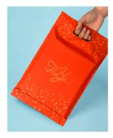 China 50 Micron-100 Micron PE Biodegradable Poly Mailers With Handle for sale
